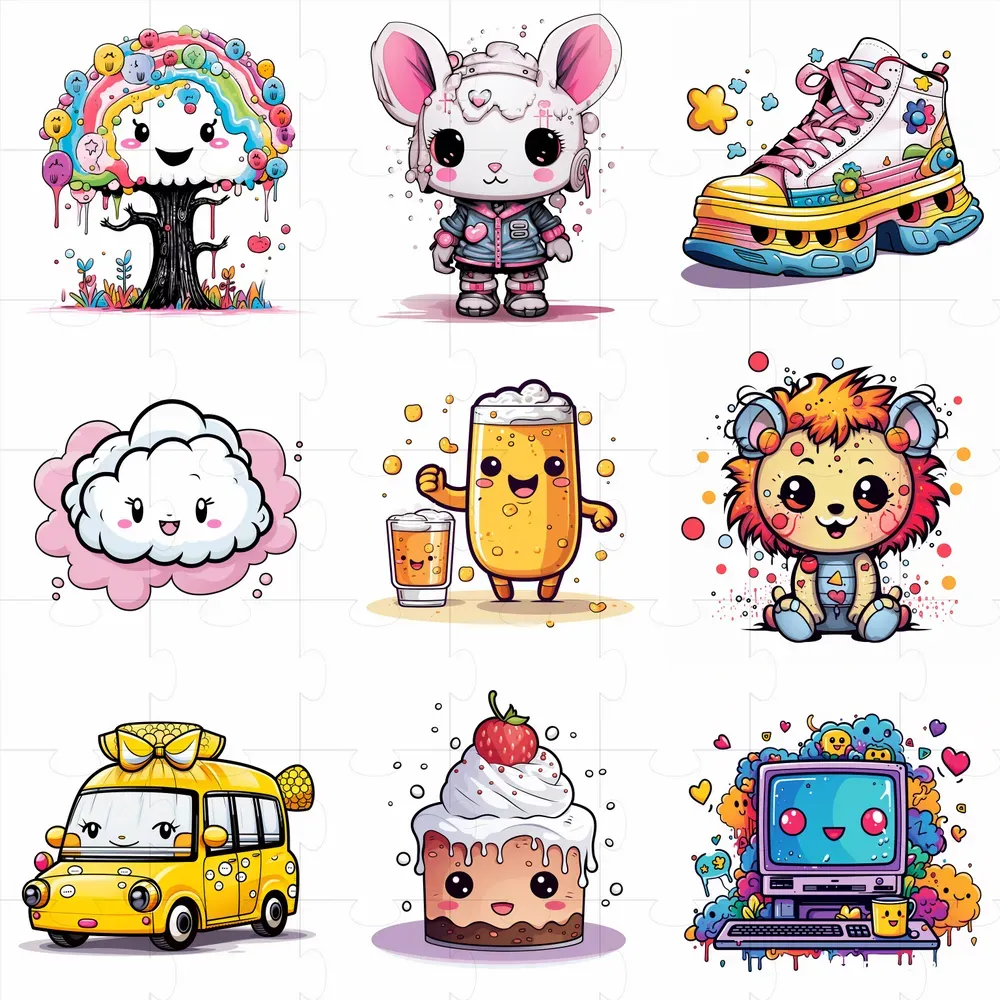 Cute Child Cartoons Prints Midjourney Prompt | PromptBase