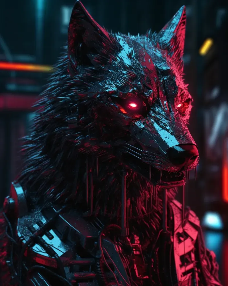 Cyborg Creatures Photorealistic Animals Midjourney Prompt | PromptBase