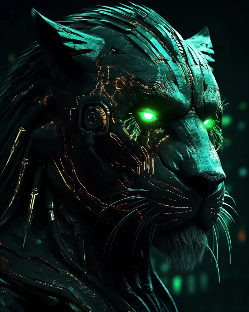 Cyborg Creatures Photorealistic Animals Midjourney Prompt | PromptBase