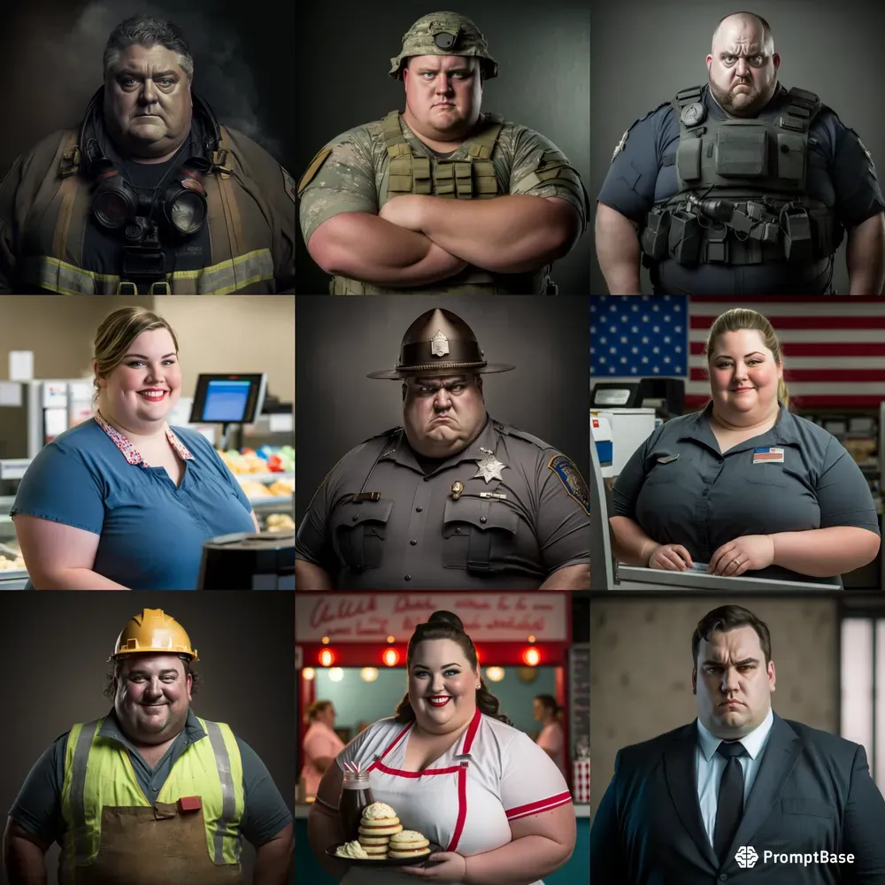 Cinematic Portraits Of Chubby People Midjourney Prompt | PromptBase