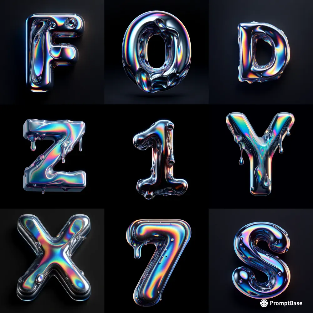 Holo Letter Renders DALL·E Prompt | PromptBase