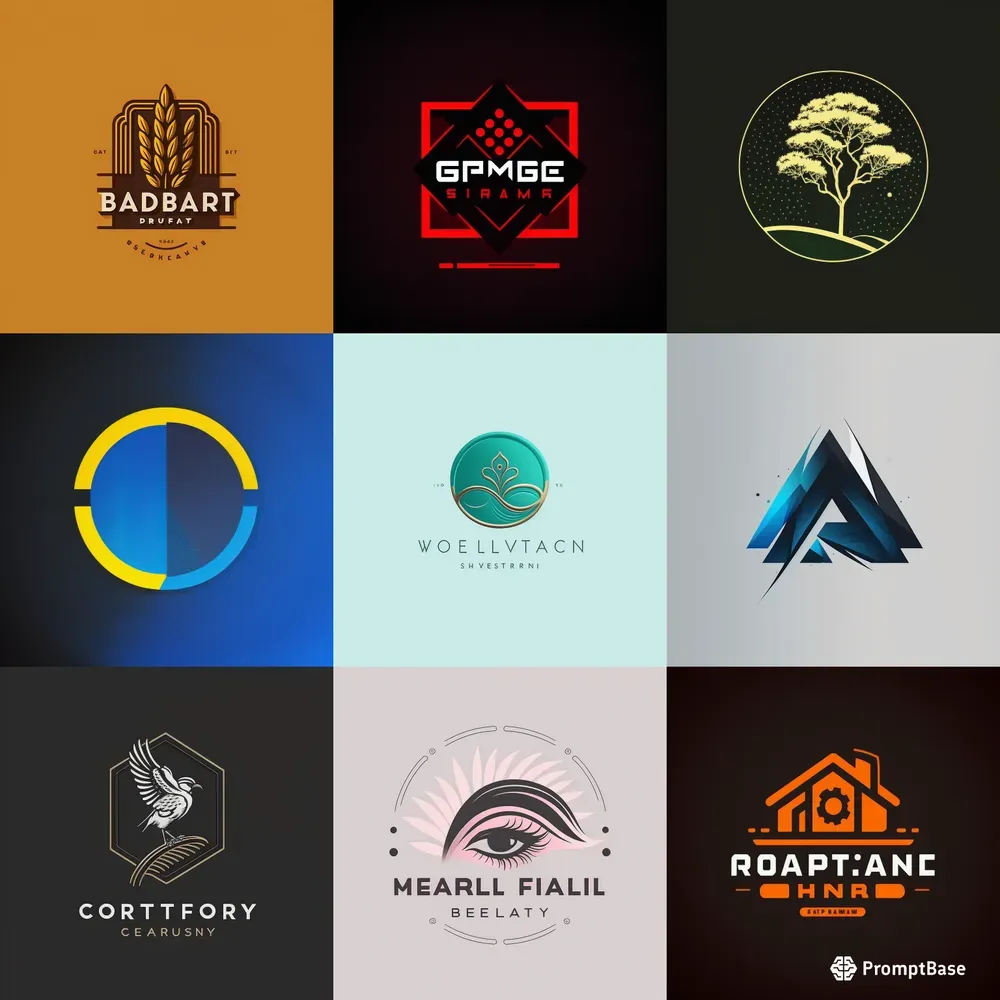 Professional Modern Logos Midjourney Prompt | PromptBase