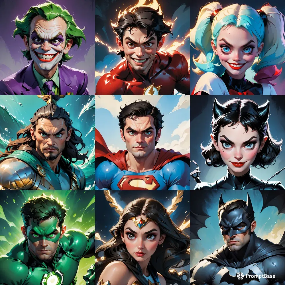 Comic Hero Art Portraits Leonardo Ai Prompt | PromptBase