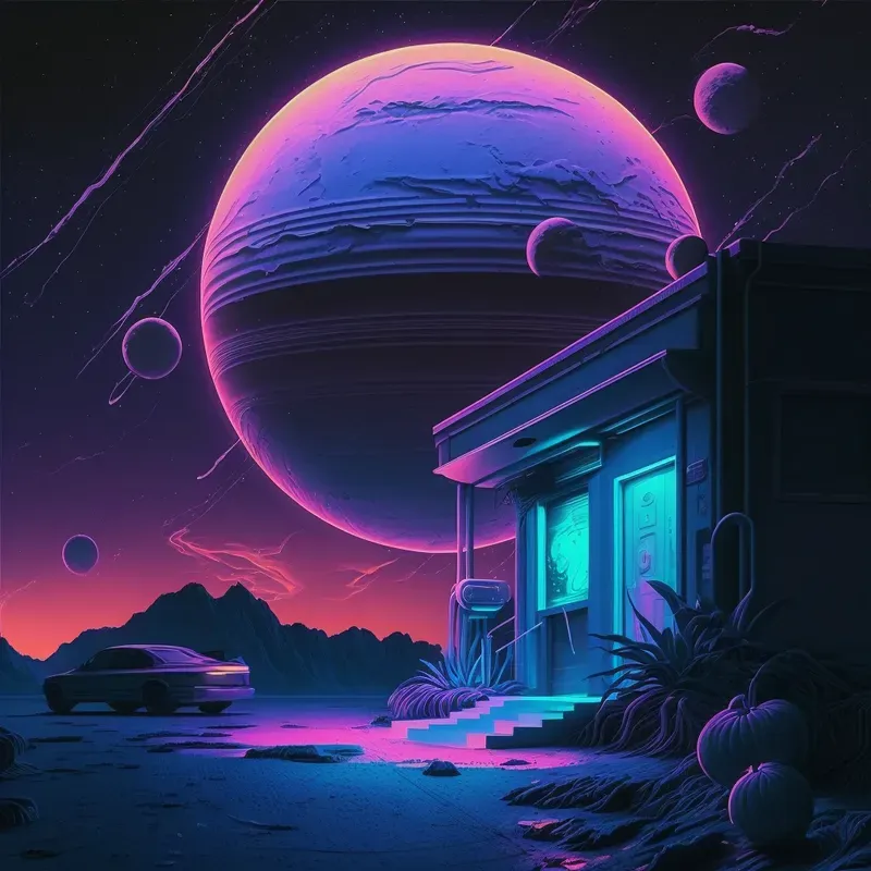 Colors And Neon Effects Midjourney Prompt | PromptBase