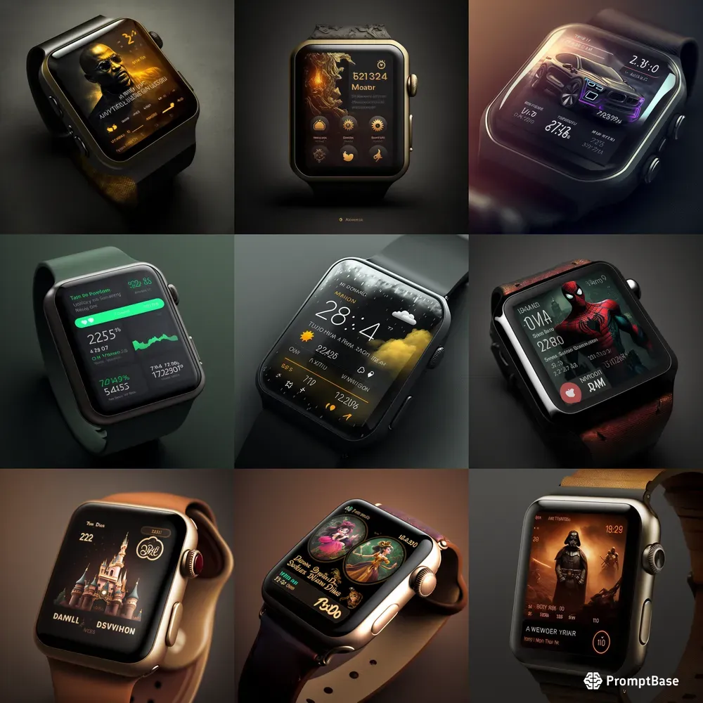 Smart Watch Templates Midjourney Prompt | PromptBase
