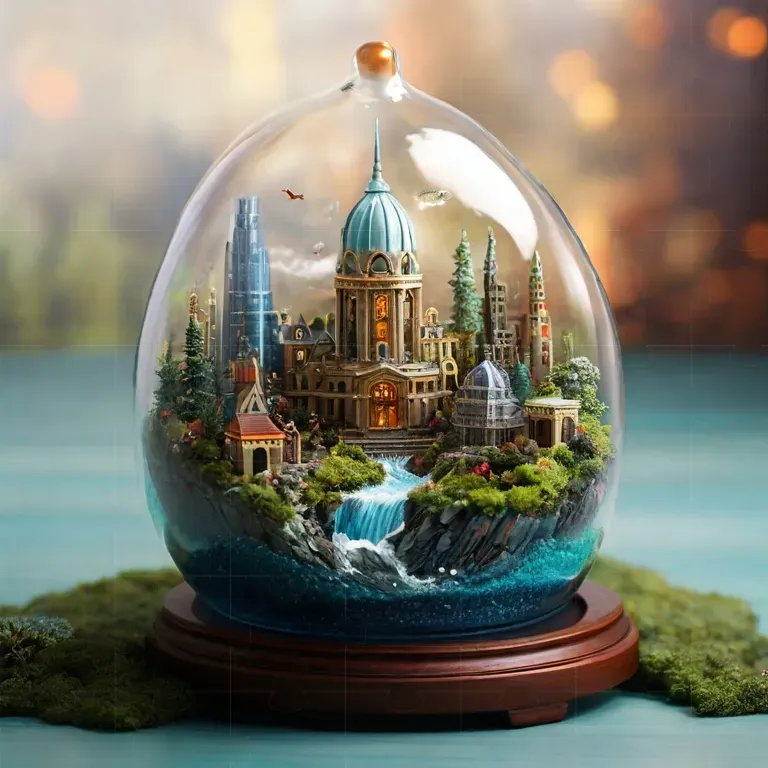 Tiny Worlds In Glass Bottles Leonardo Ai Prompt | PromptBase