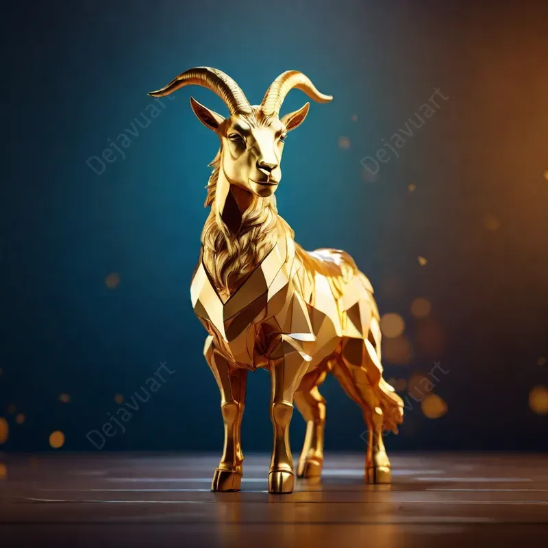 3D Golden Animal Figurines Leonardo Ai Prompt | PromptBase