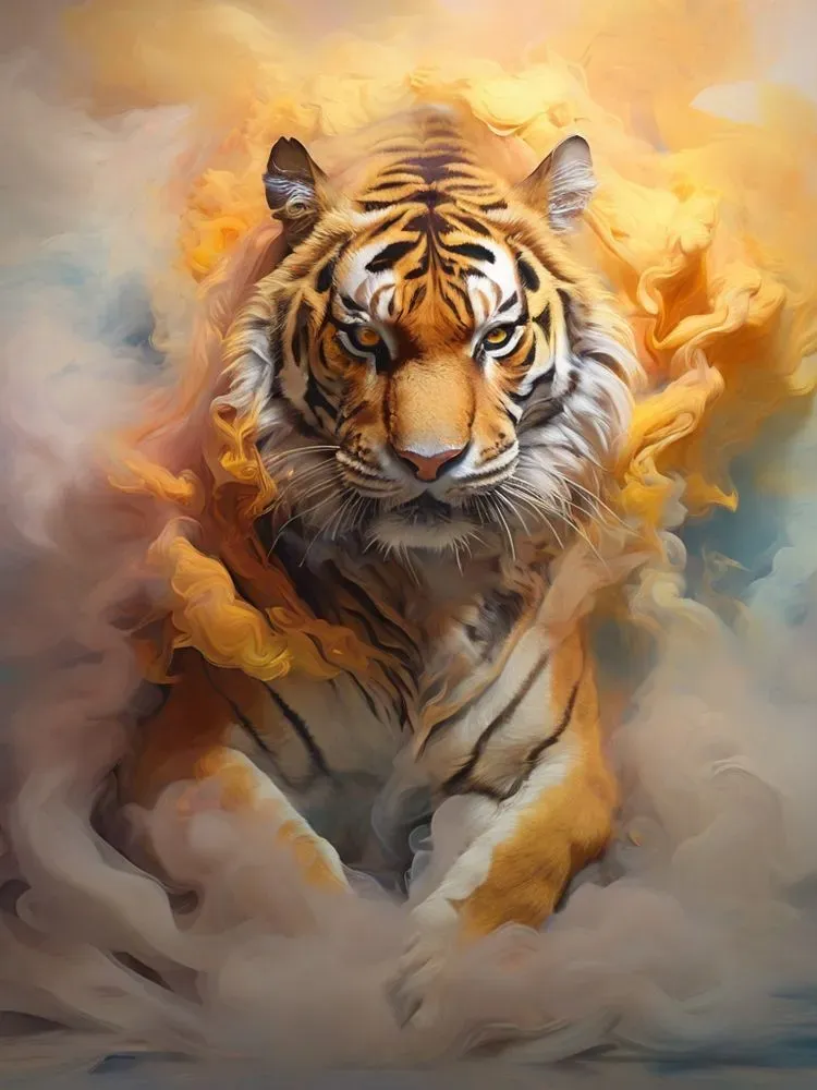 Colored Smoke Animal Portraits Leonardo Ai Prompt | PromptBase