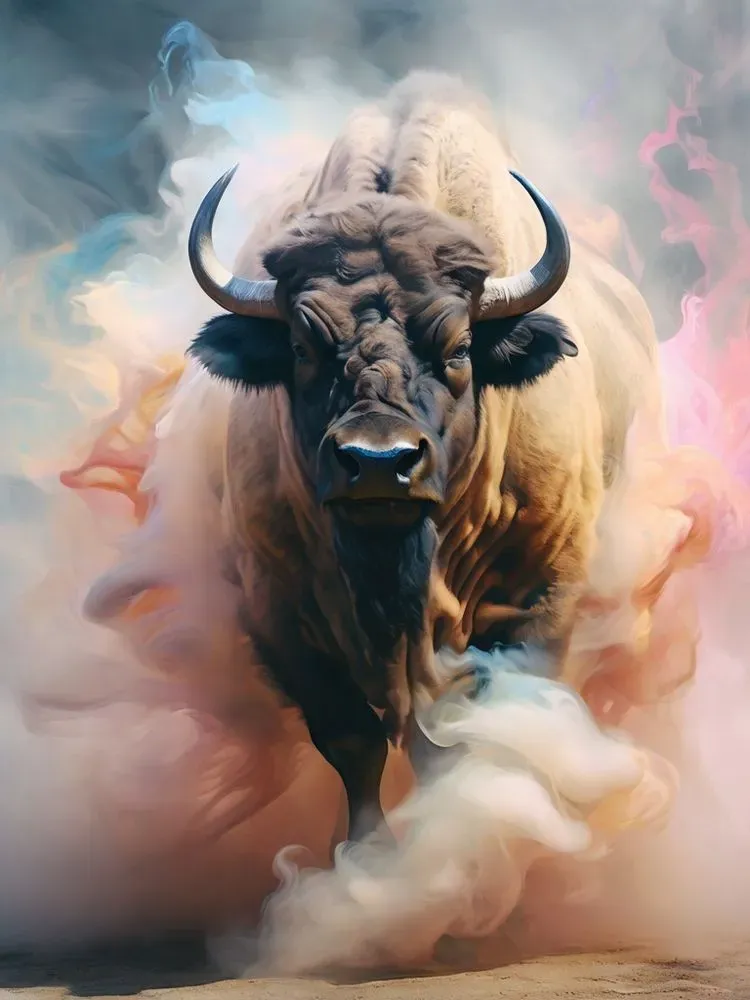Colored Smoke Animal Portraits Leonardo Ai Prompt | PromptBase