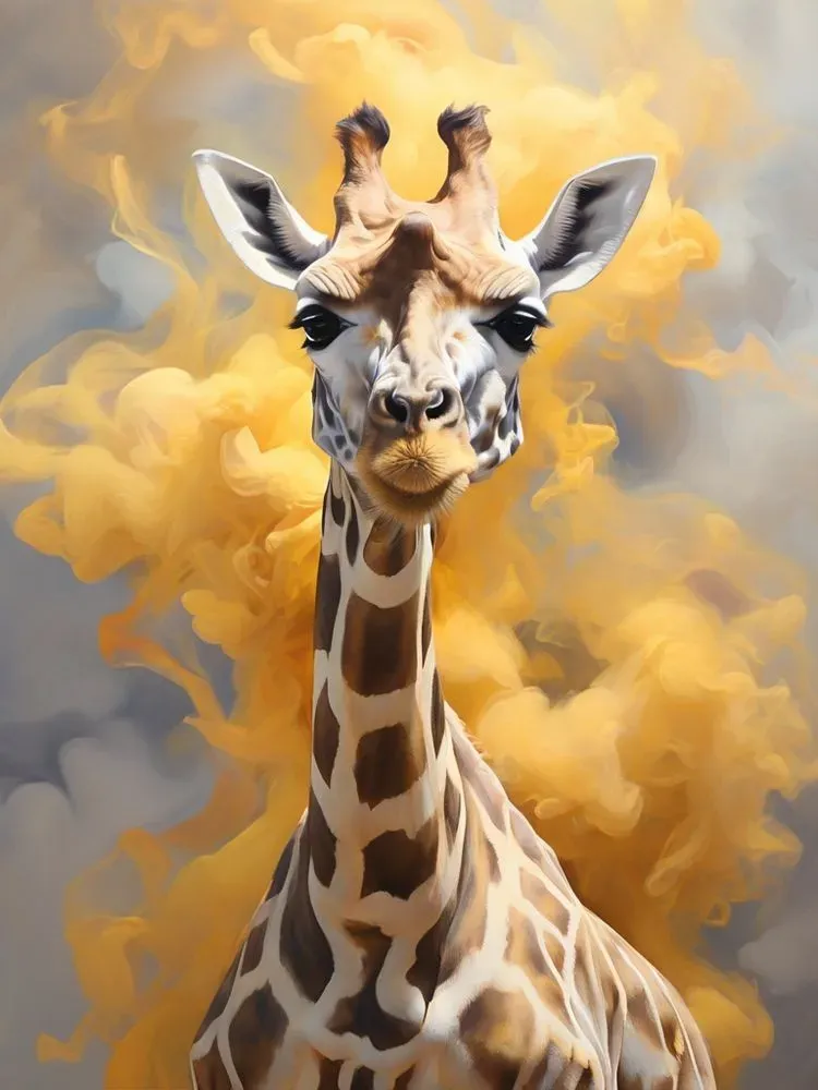 Colored Smoke Animal Portraits Leonardo Ai Prompt | PromptBase