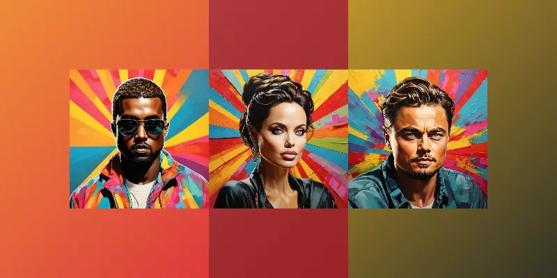 Celebrities Pop Art Posters Leonardo Ai Prompt | PromptBase