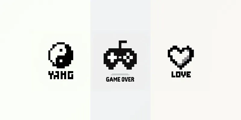 Pixelated 8-bit Logos DALL·E Prompt | PromptBase