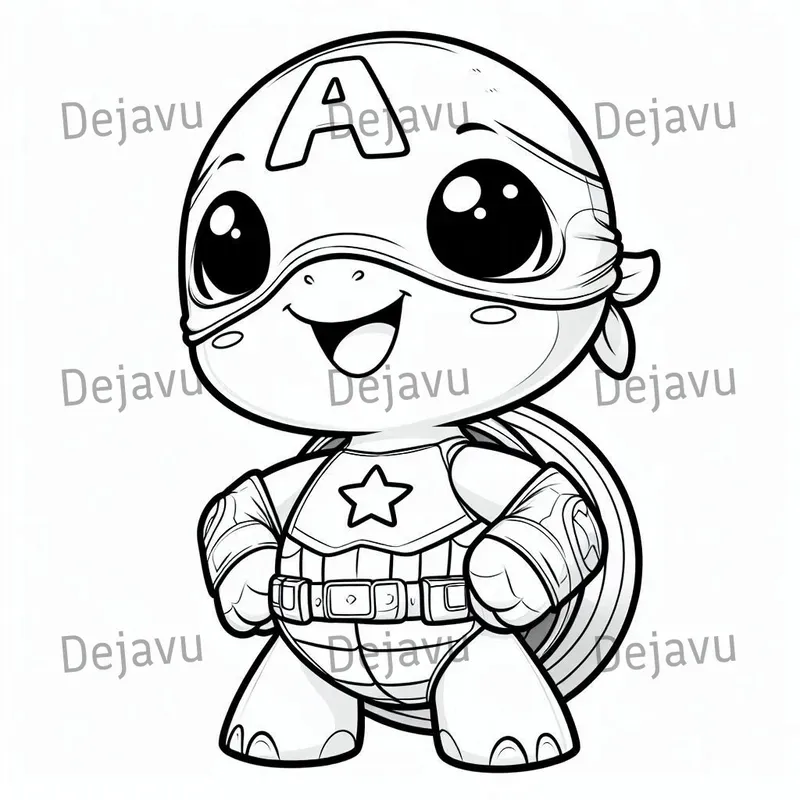 Superhero Animals Kids Coloring Books DALL·E Prompt | PromptBase