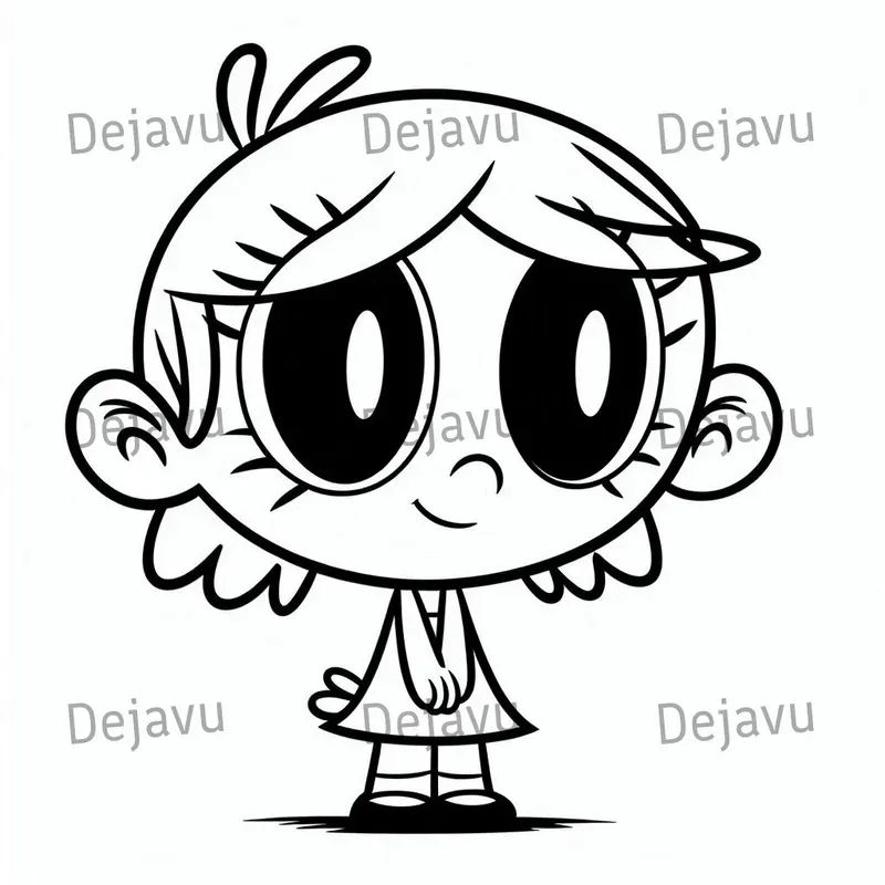 Retro Cartoon Characters Coloring Pages DALL·E Prompt | PromptBase