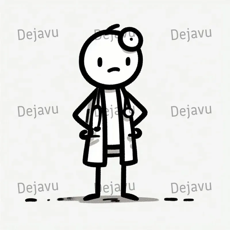 Simple Stick Professions Figures DALL·E Prompt | PromptBase