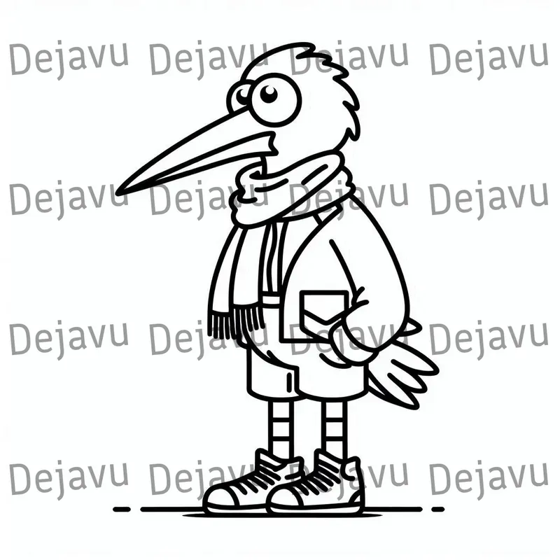Retro Cartoon Animals Coloring Pages DALL·E Prompt | PromptBase