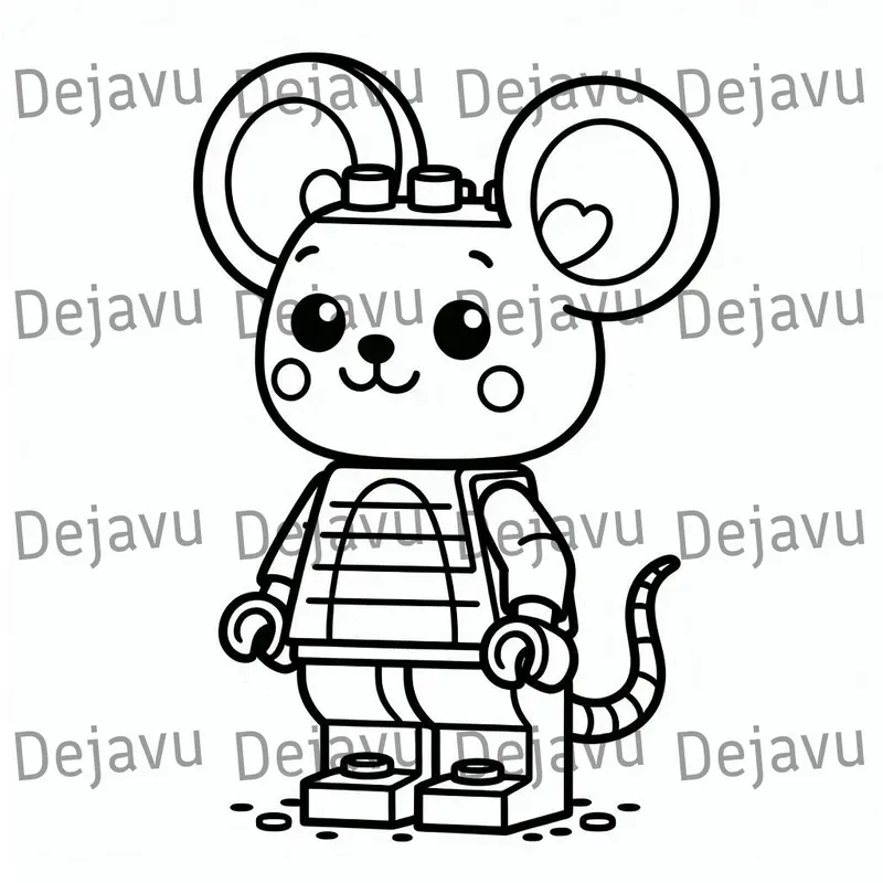 Coloring Pages Of Lego Animals DALL·E Prompt | PromptBase