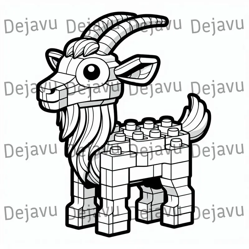 Coloring Pages Of Lego Animals DALL·E Prompt | PromptBase
