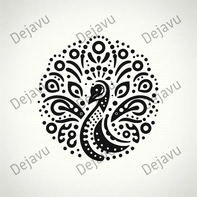 Pointillism Tribal Logos DALL·E Prompt | PromptBase