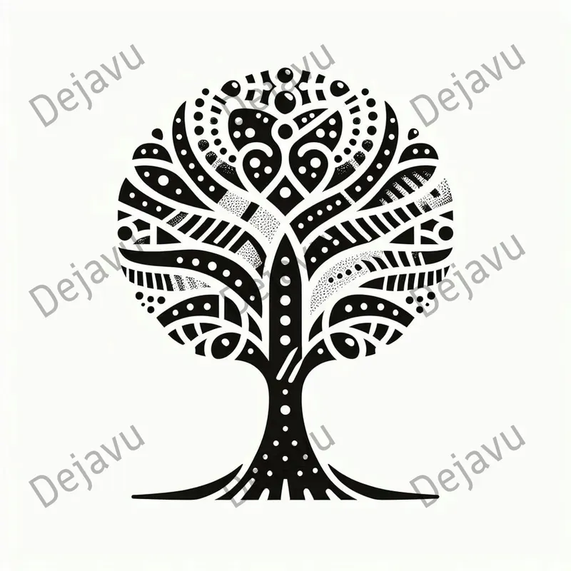 Pointillism Tribal Logos DALL·E Prompt | PromptBase