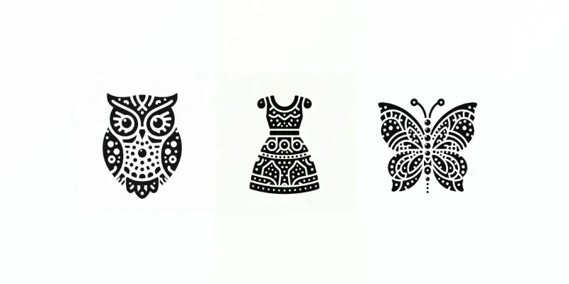 Pointillism Tribal Logos DALL·E Prompt | PromptBase