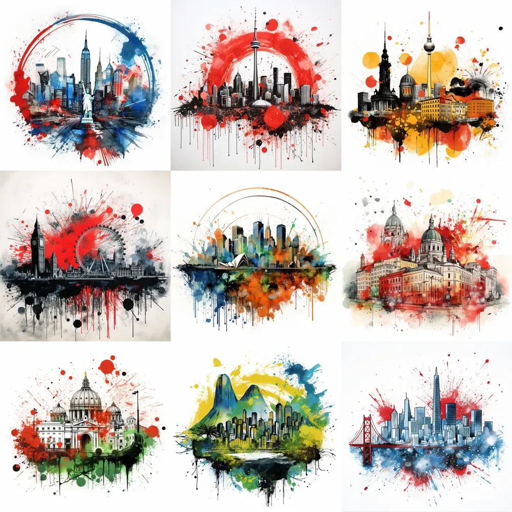 Printable Tshirts With City Prints V2 Midjourney Prompt | PromptBase
