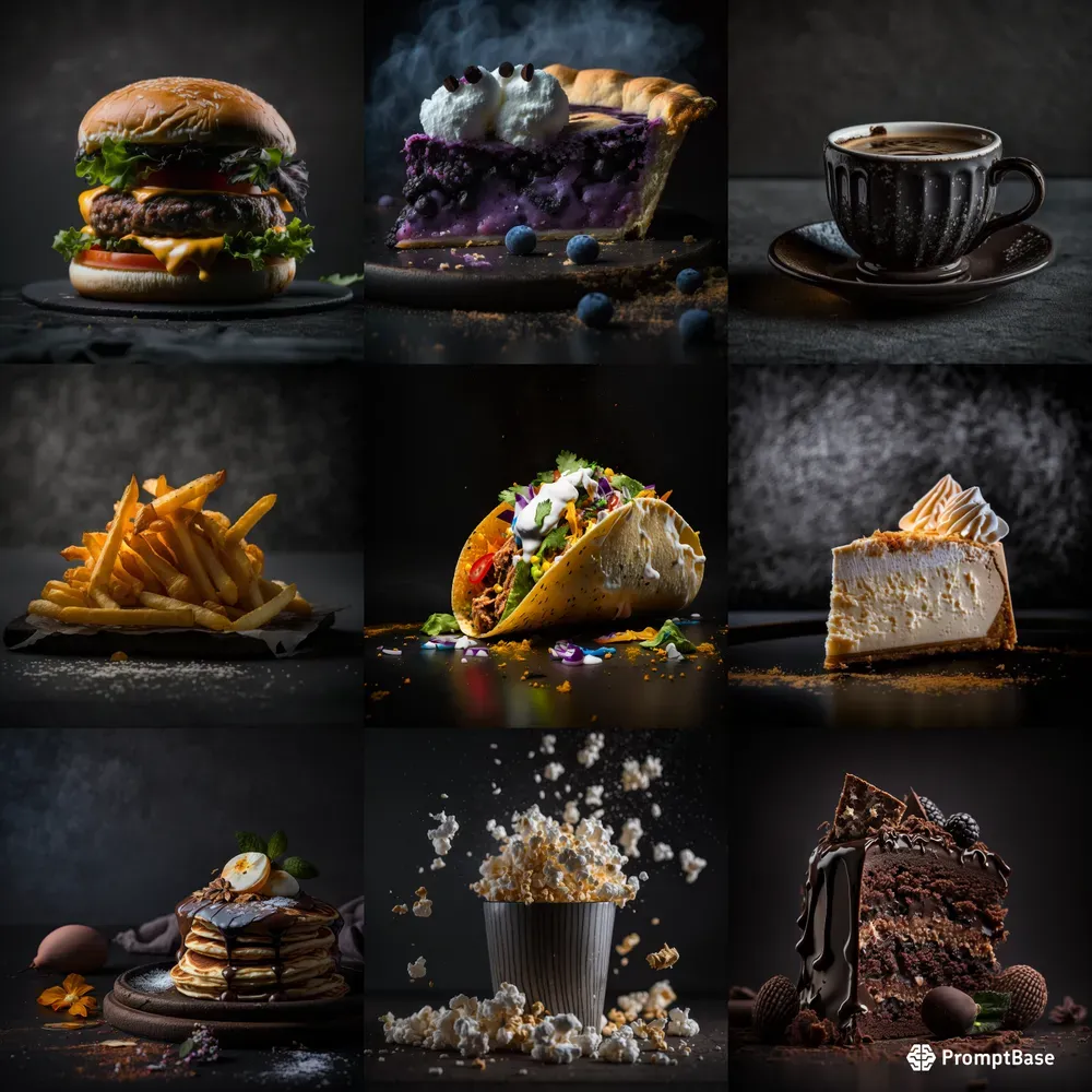 Commercial Food Photographs Midjourney Prompt | PromptBase