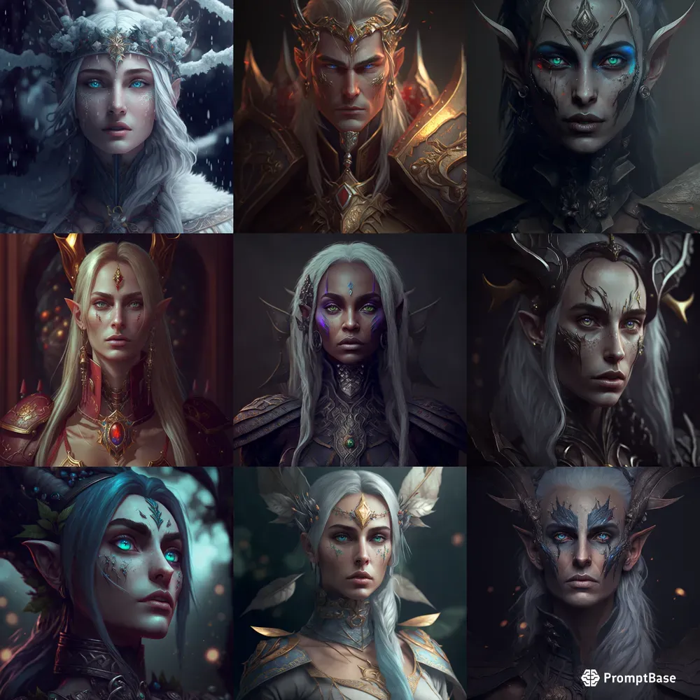 Hyper Realistic Elves Midjourney Prompt | PromptBase