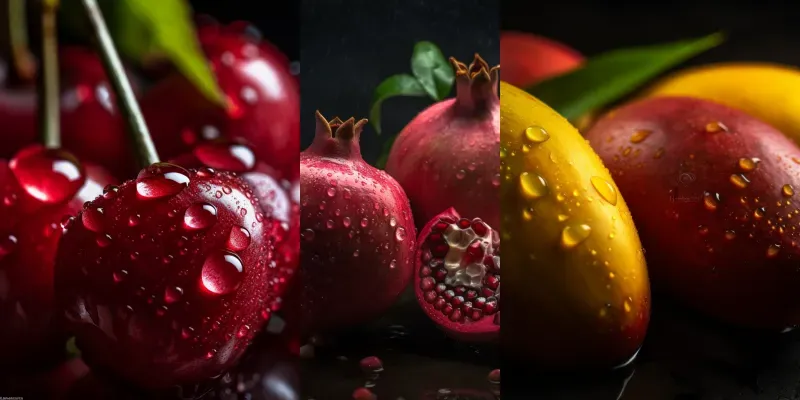 Sumptuous Fruit Macros Midjourney Prompt | PromptBase