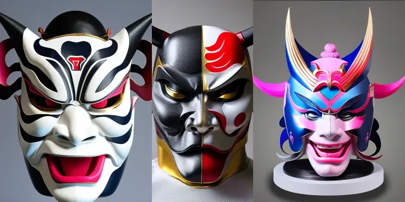 Japanese Hannya Masks Stable Diffusion Prompt | PromptBase