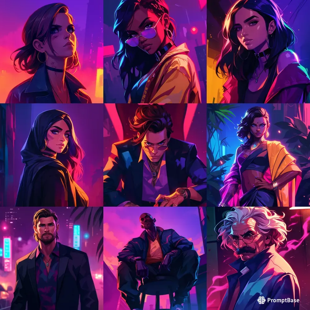 Gta Art Style Portraits Midjourney Prompt | PromptBase