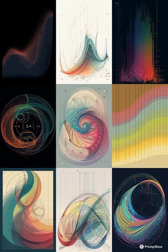 Mathematical Art Walls Midjourney Prompt | PromptBase