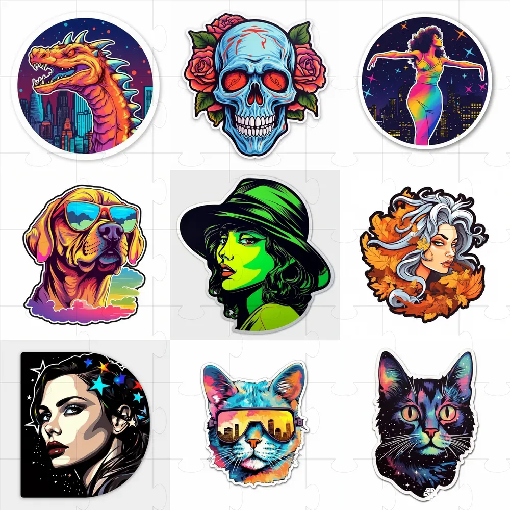 Street Art Stickers Midjourney Prompt | PromptBase