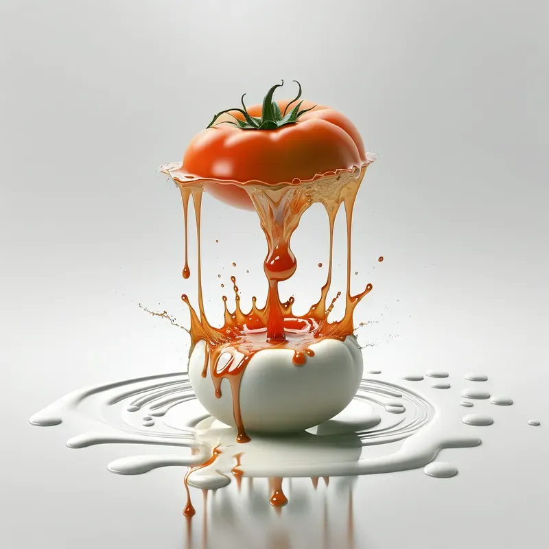 Melting Food Objects Quantum Physics Midjourney Prompt | PromptBase