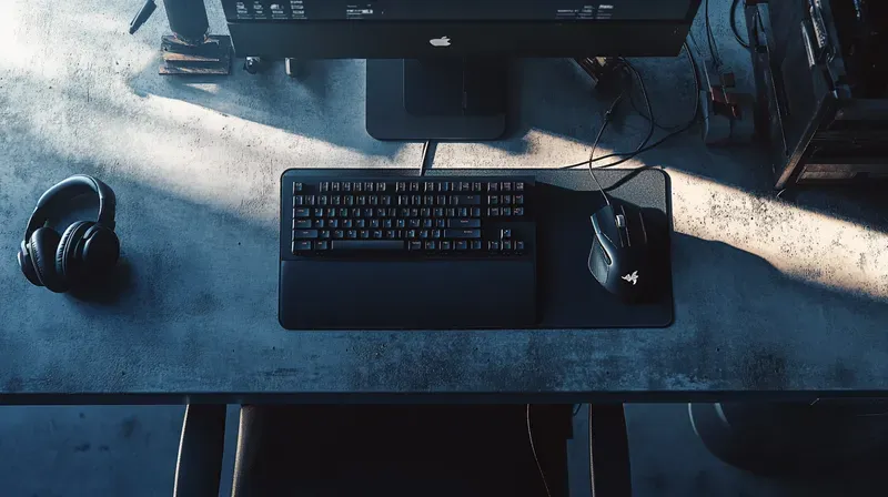 Realistic Top View Desks Midjourney Prompt | PromptBase