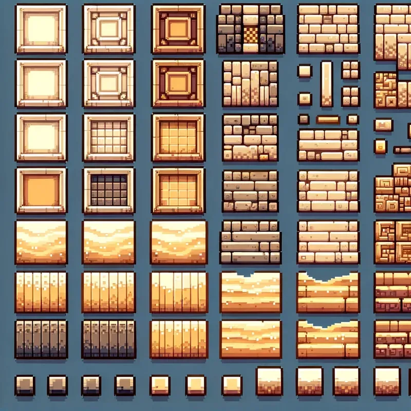 Pixelart Tileset - Game Assets DALL·E Prompt | PromptBase