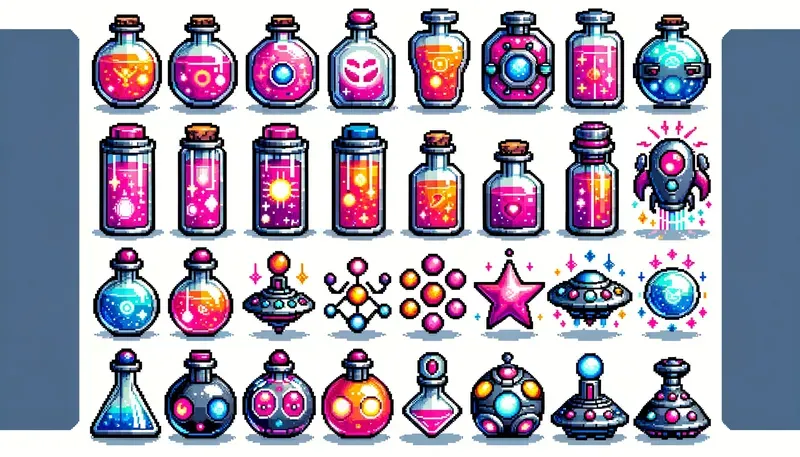 Pixel Potions - Game Assets DALL·E Prompt | PromptBase