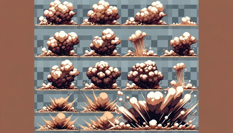 Pixel Game Dynamic Effects Animations DALL·E Prompt | PromptBase