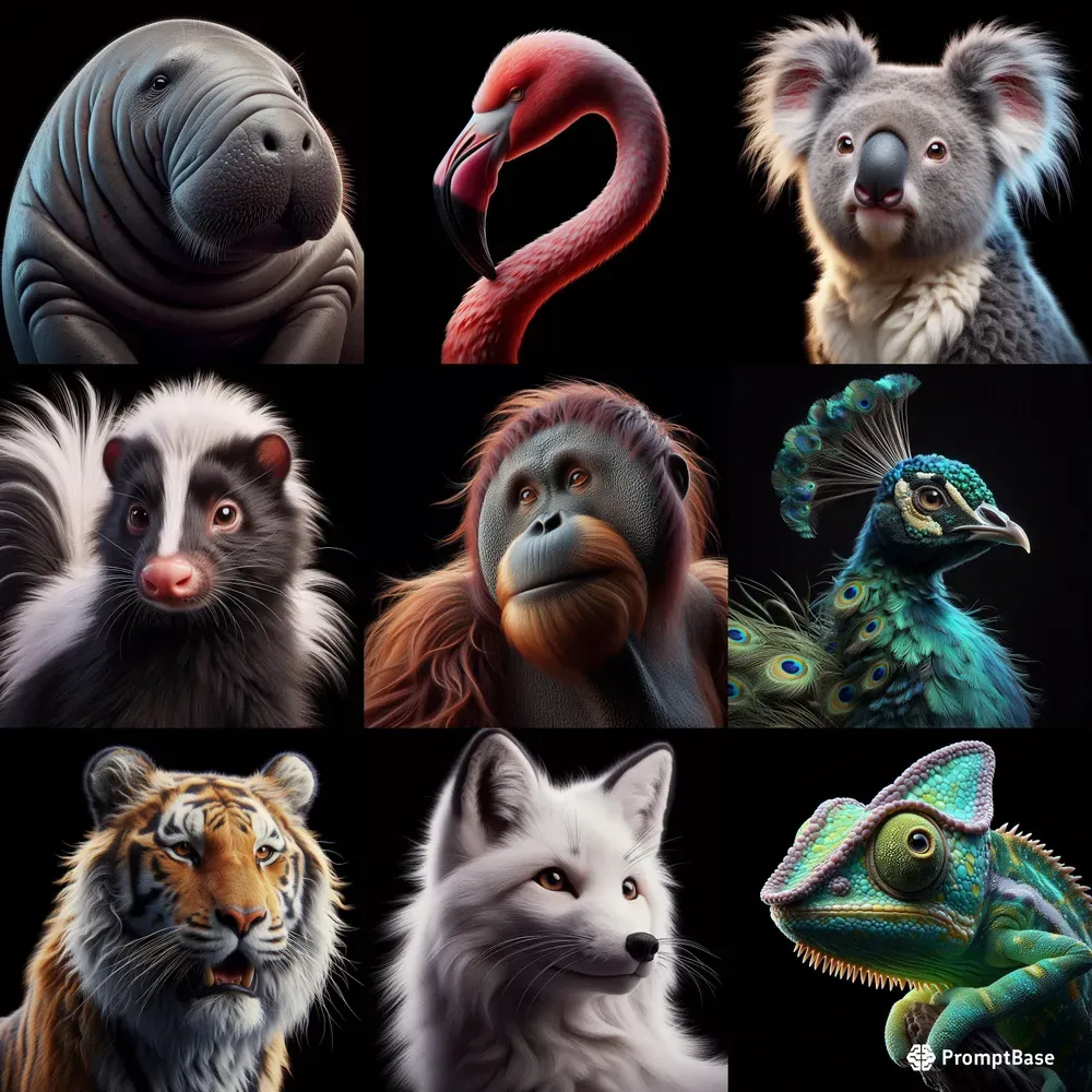 Real Animal Render Portraits DALL·E Prompt | PromptBase