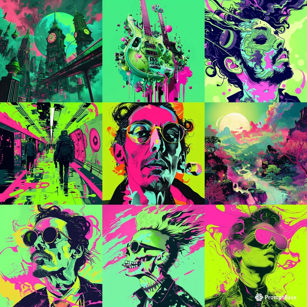 Punk Surrealisms With Modern Twists Midjourney Prompt | PromptBase