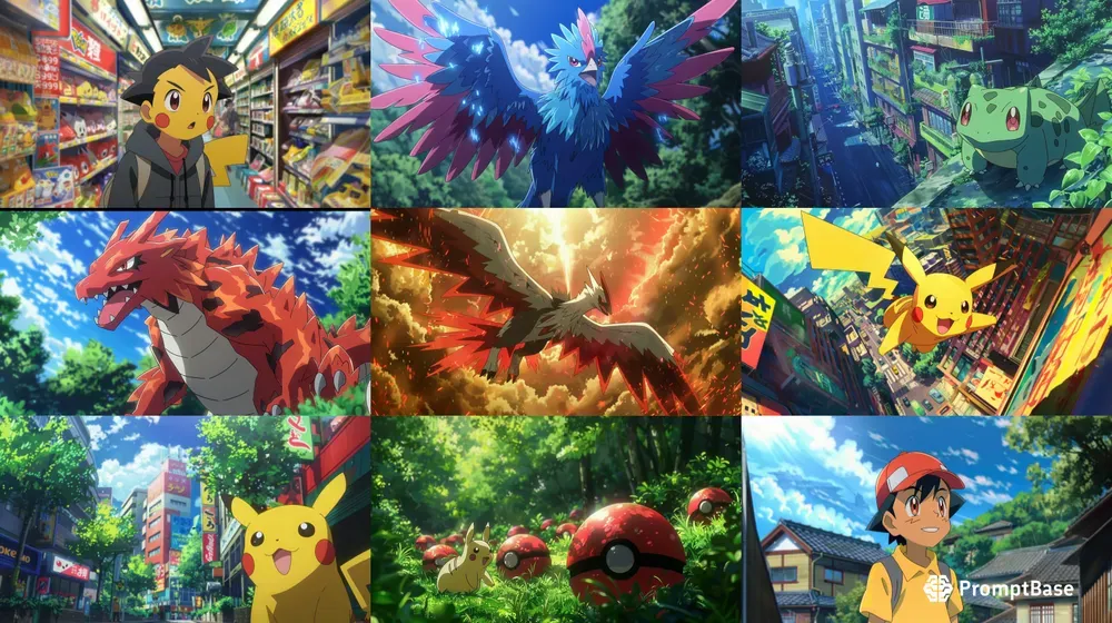 Pokemon Characters Midjourney Prompt | PromptBase