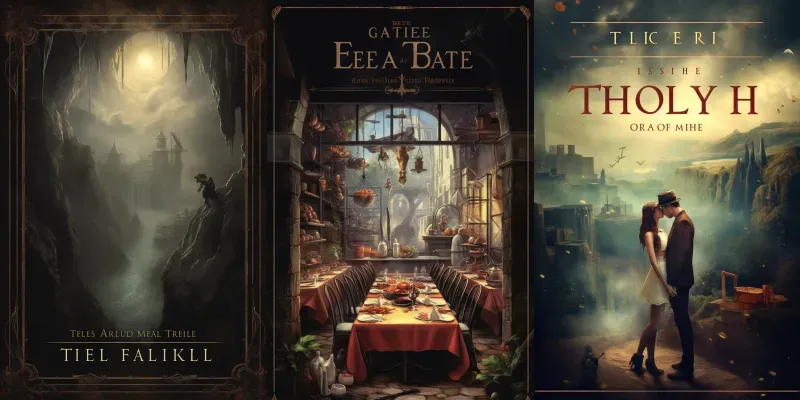 Narrative Book Cover Designs Midjourney Prompt | PromptBase