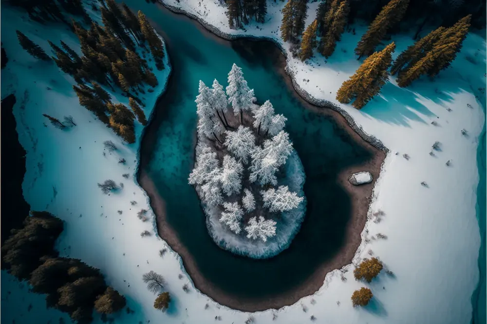 Drone Aerial Nature Photography Midjourney Prompt | PromptBase