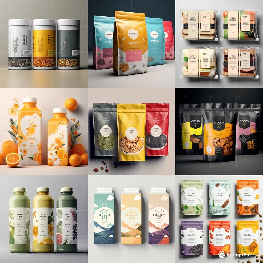 Concept Food Packagings Midjourney Prompt | PromptBase