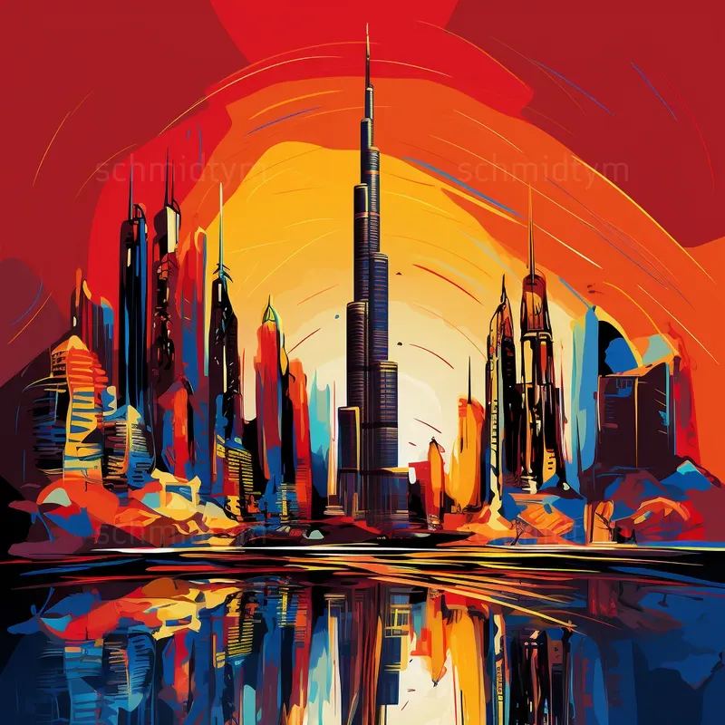 Famous Buildings Pop Art Midjourney Prompt | PromptBase