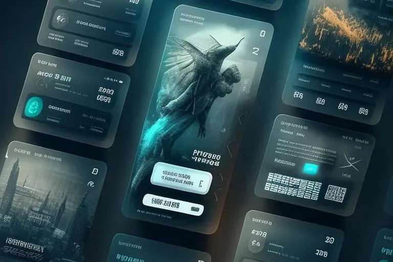 3D Dark Color Ui Design Style Midjourney Prompt | PromptBase
