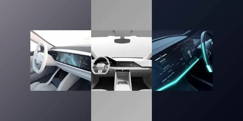 Car Ui Hmi Interior 3D Models Midjourney Prompt | PromptBase