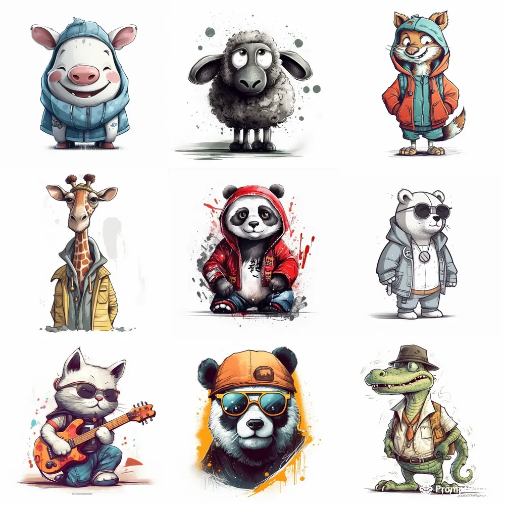 Cool Tshirt Animals Designs Midjourney Prompt | PromptBase