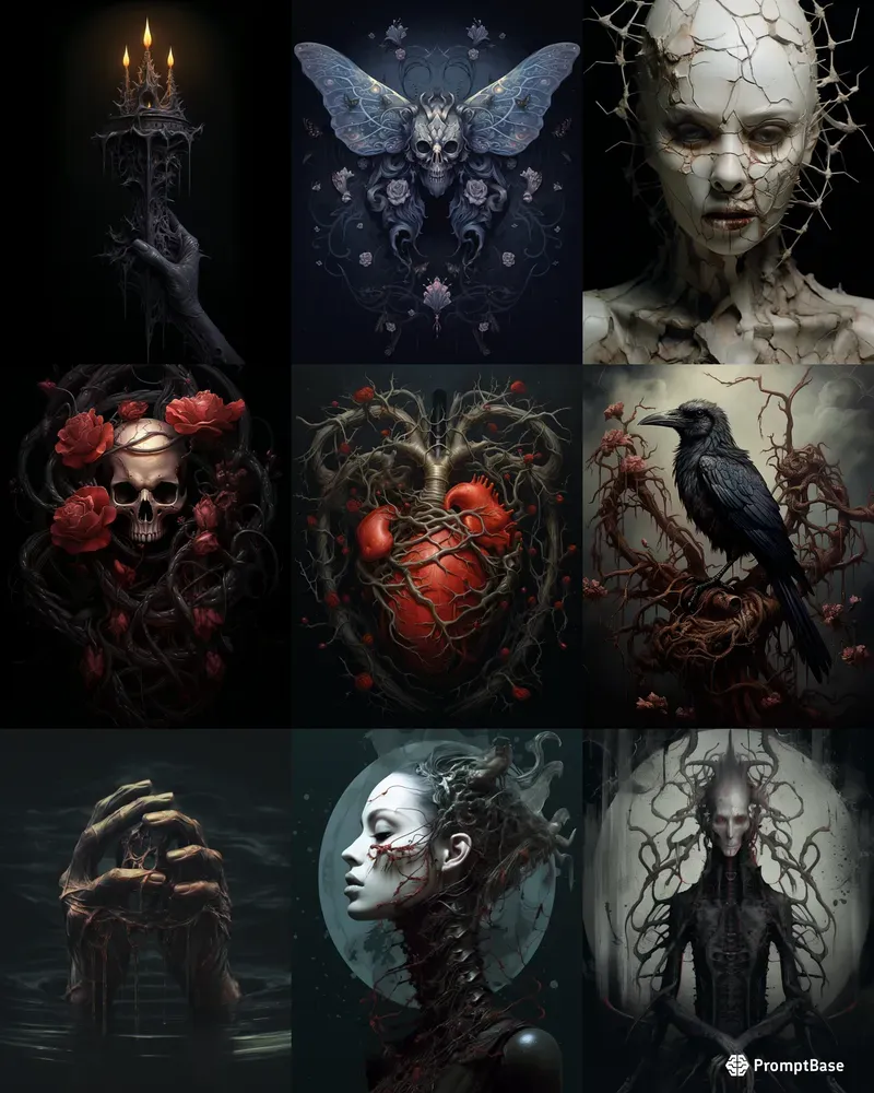 Gothic Reverie Series Midjourney Prompt | PromptBase