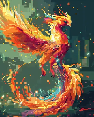 Mythical Creatures Pixel Art App | PromptBase